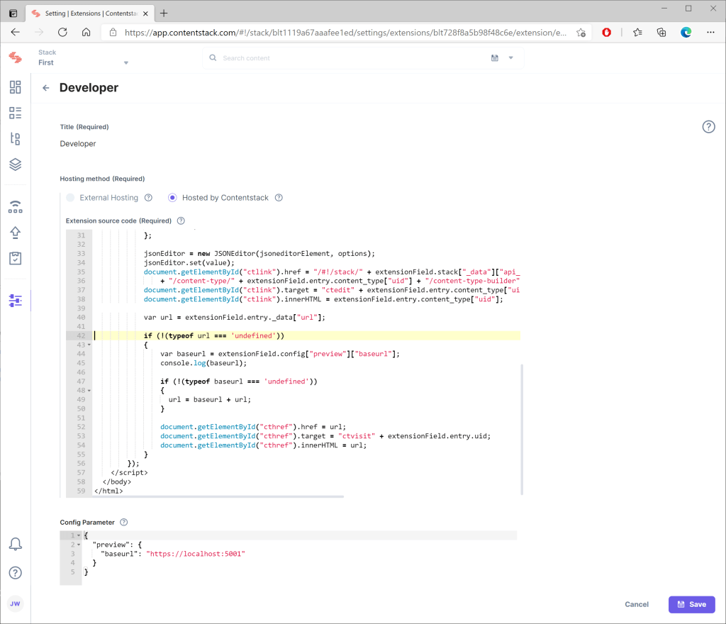 Contentstack Developer Custom Widget – Deliverystack.net